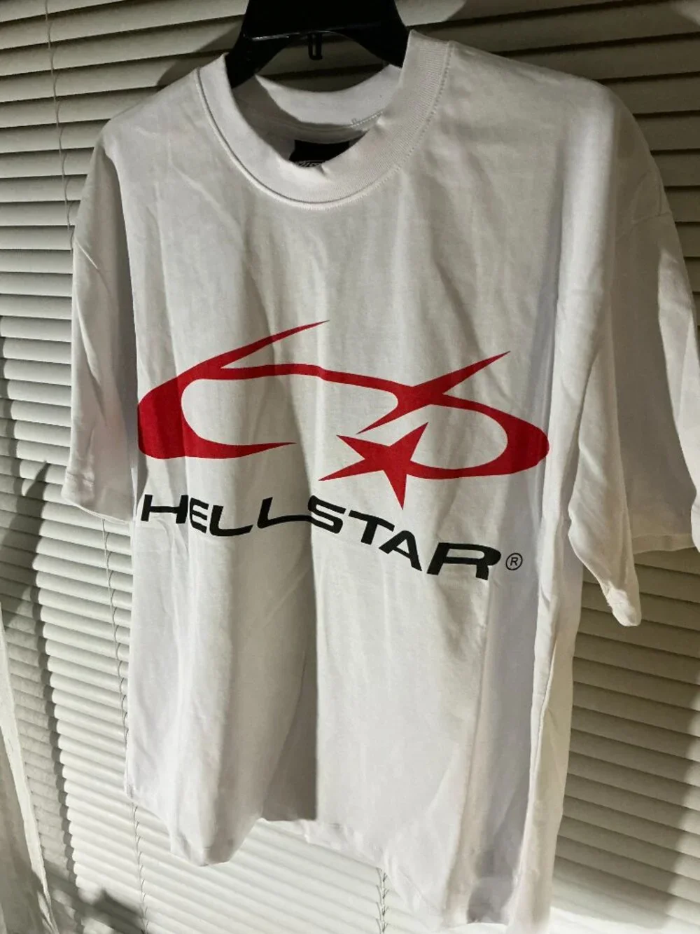 Hellstar | Shirts | White Hellstar Tee Star Swoosh | Poshmark